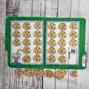 Mouse a Cookie Alphabet ABC Matching File Folder Game Literacy Center ...