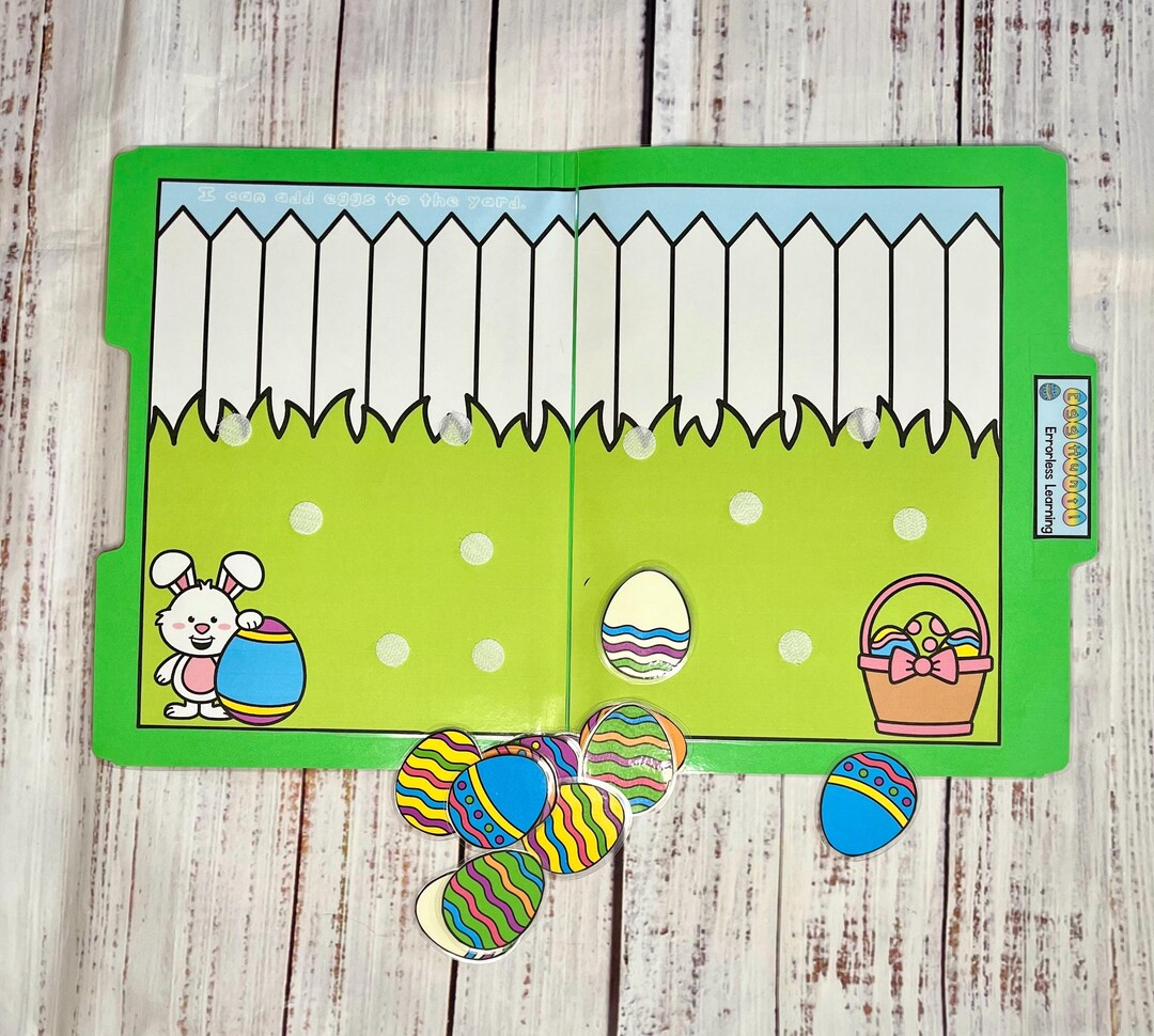 Egg Hunt Errorless Learning File Folder Game Pre-k Visual ...