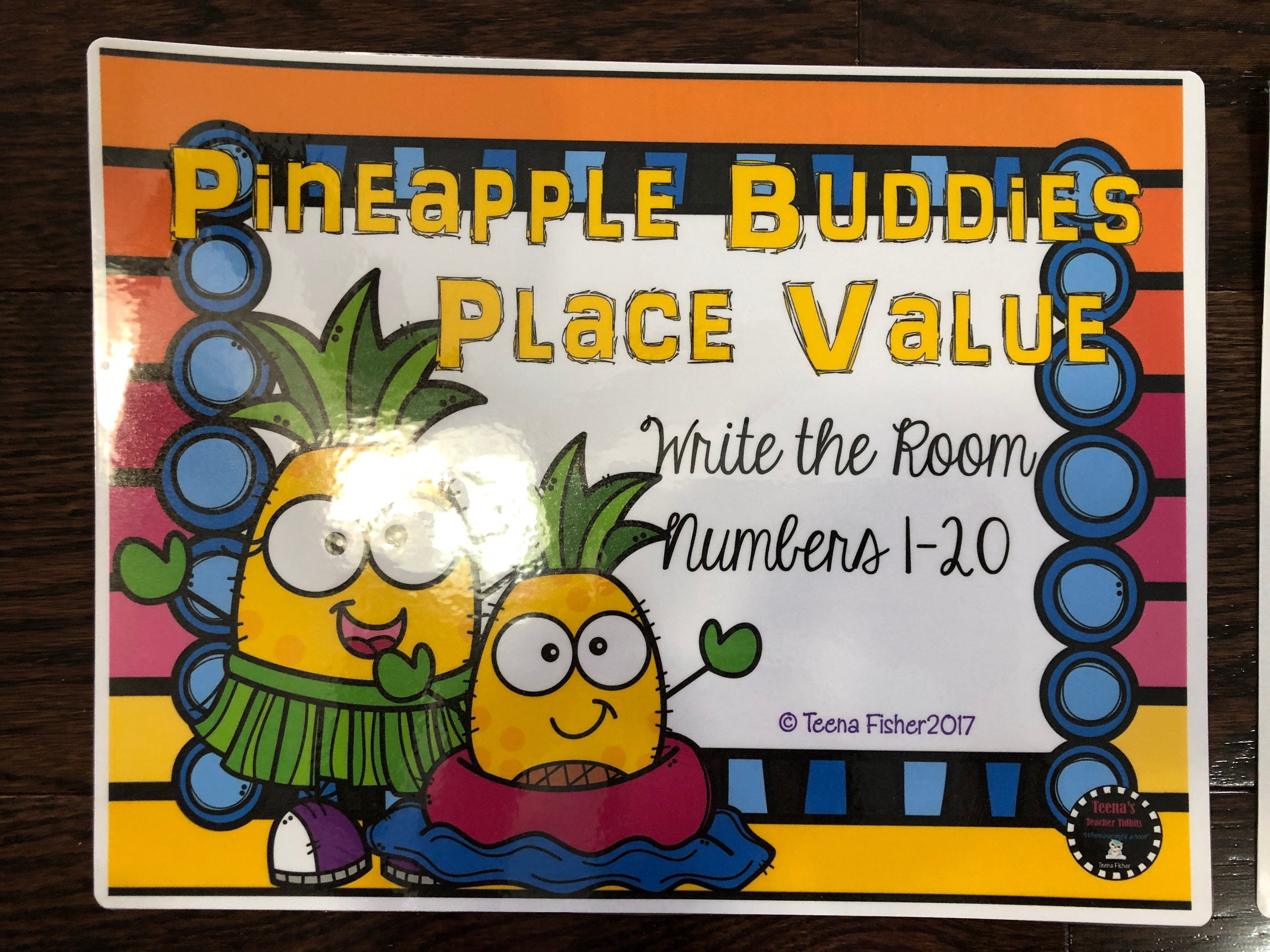 Pineapple Buddies Place Value 1-20 Task Cards Math - Etsy