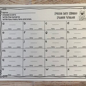 Pizza My Heart Place Value 1-99 Math First Second Grade Teacher Made ...