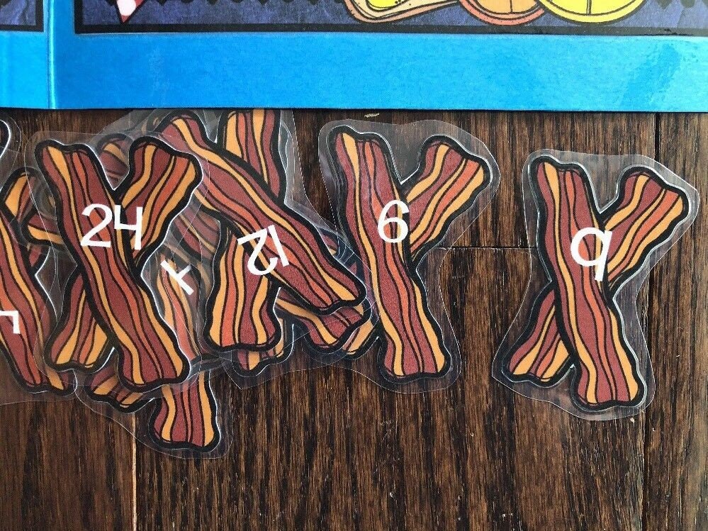 Bacon & Eggs Math File Folder Game Center Teacher Resource Mixed ...
