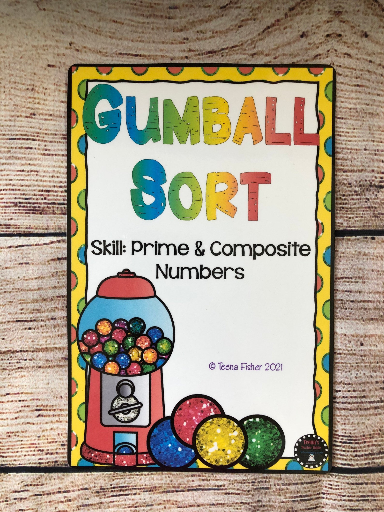 Gumball Sort Prime & Composite Numbers Factors Multiples File - Etsy