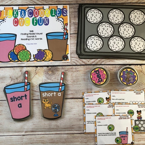 Smore CVC Words Short O Phonics File Folder Game Literacy - Etsy