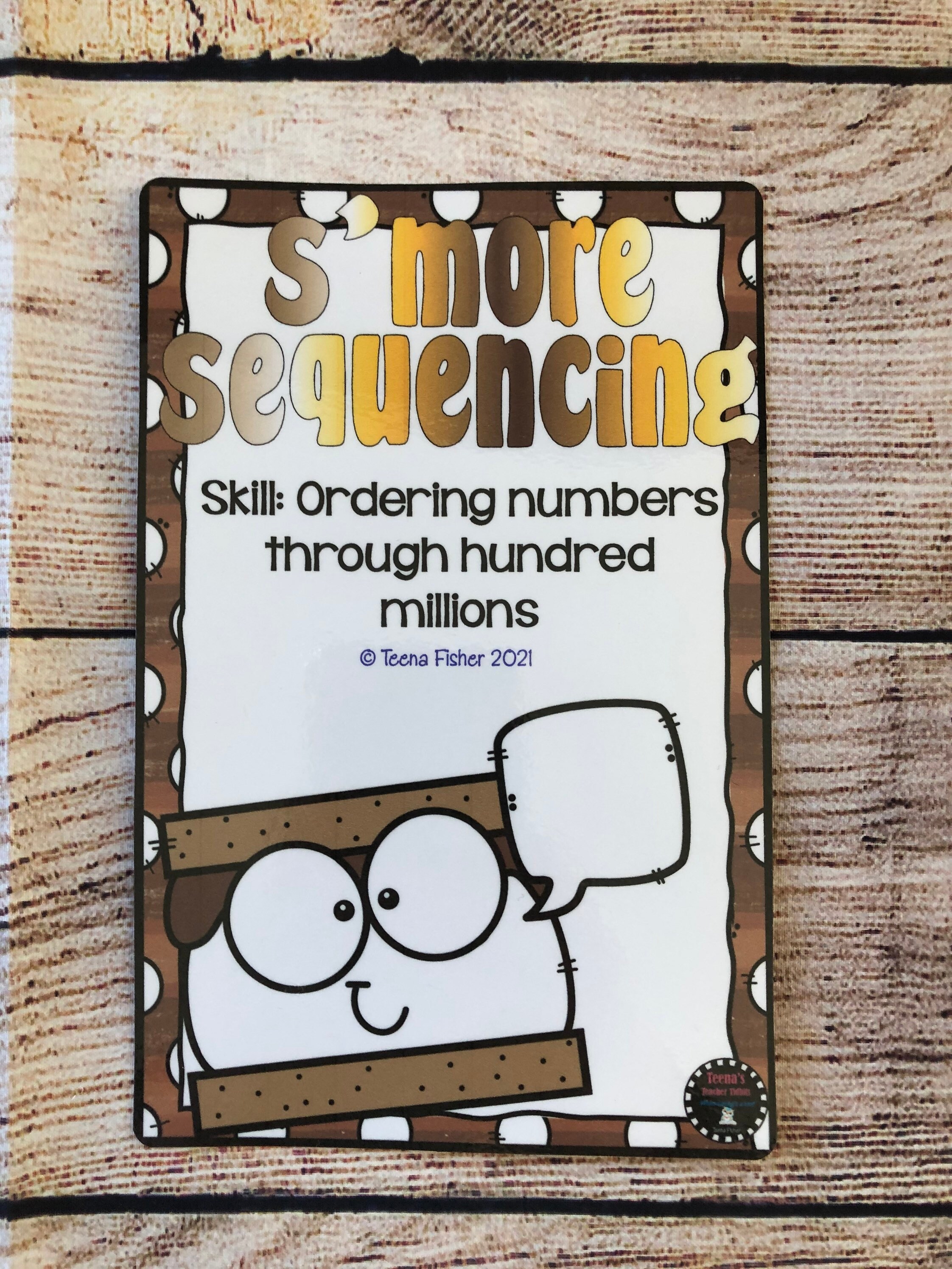 Smore Sequencing Ordering Numbers Place Value Math File Folder Game ...