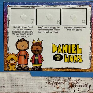 Daniel and the Lions Den Sequencing File Folder Game Center Teacher ...