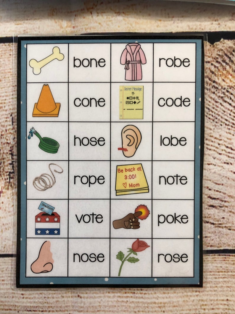 Polar Pals Literacy File Folder Game Long O Cvce Vowel Words Homeschool ...