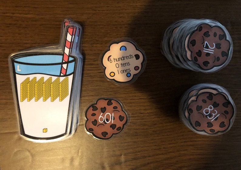 Cookies and Milk Place Value to 999 Math First Second Grade Teacher ...