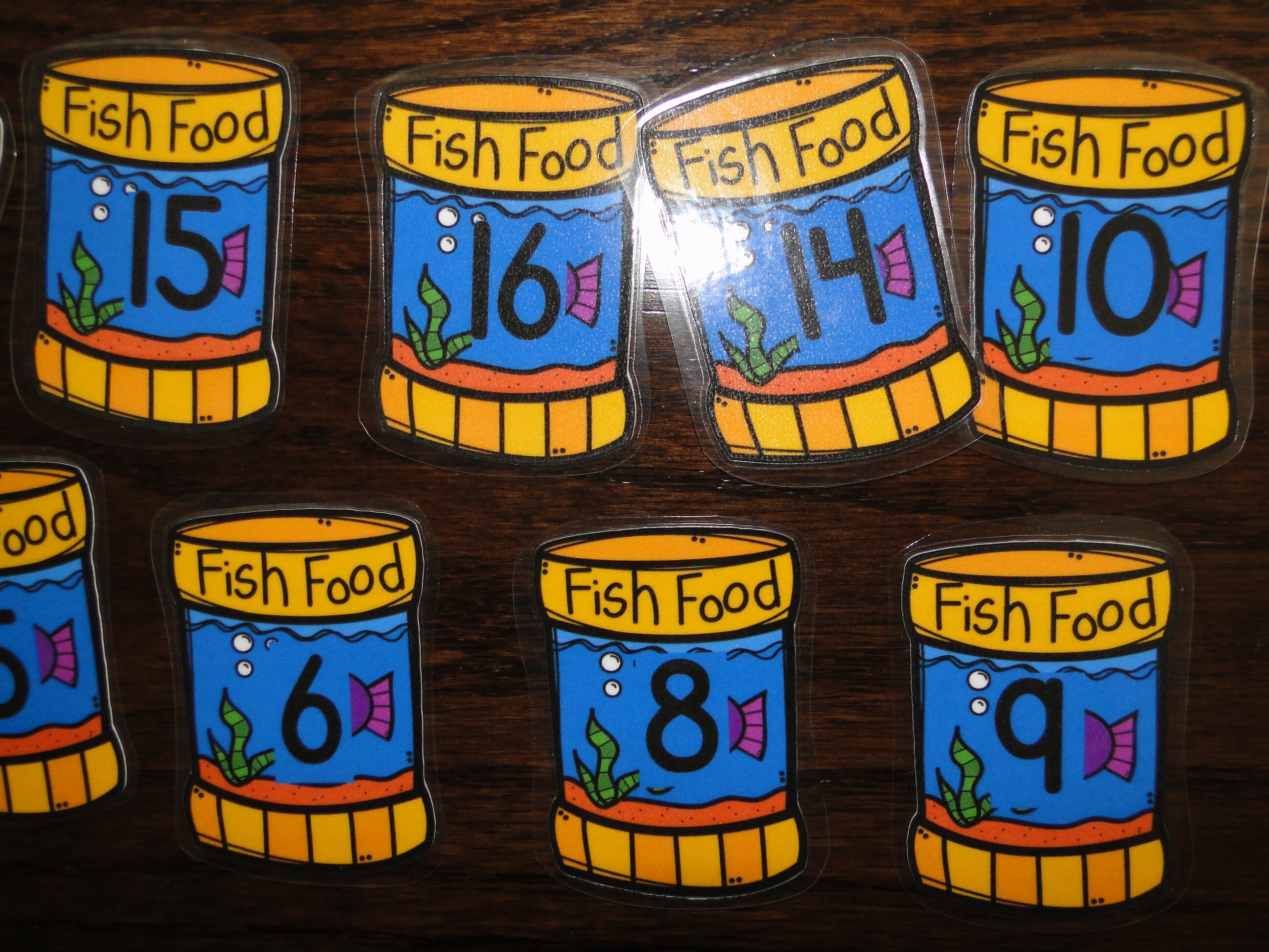 Feed the Fish Counting File Folder Game Numbers 120 | Etsy