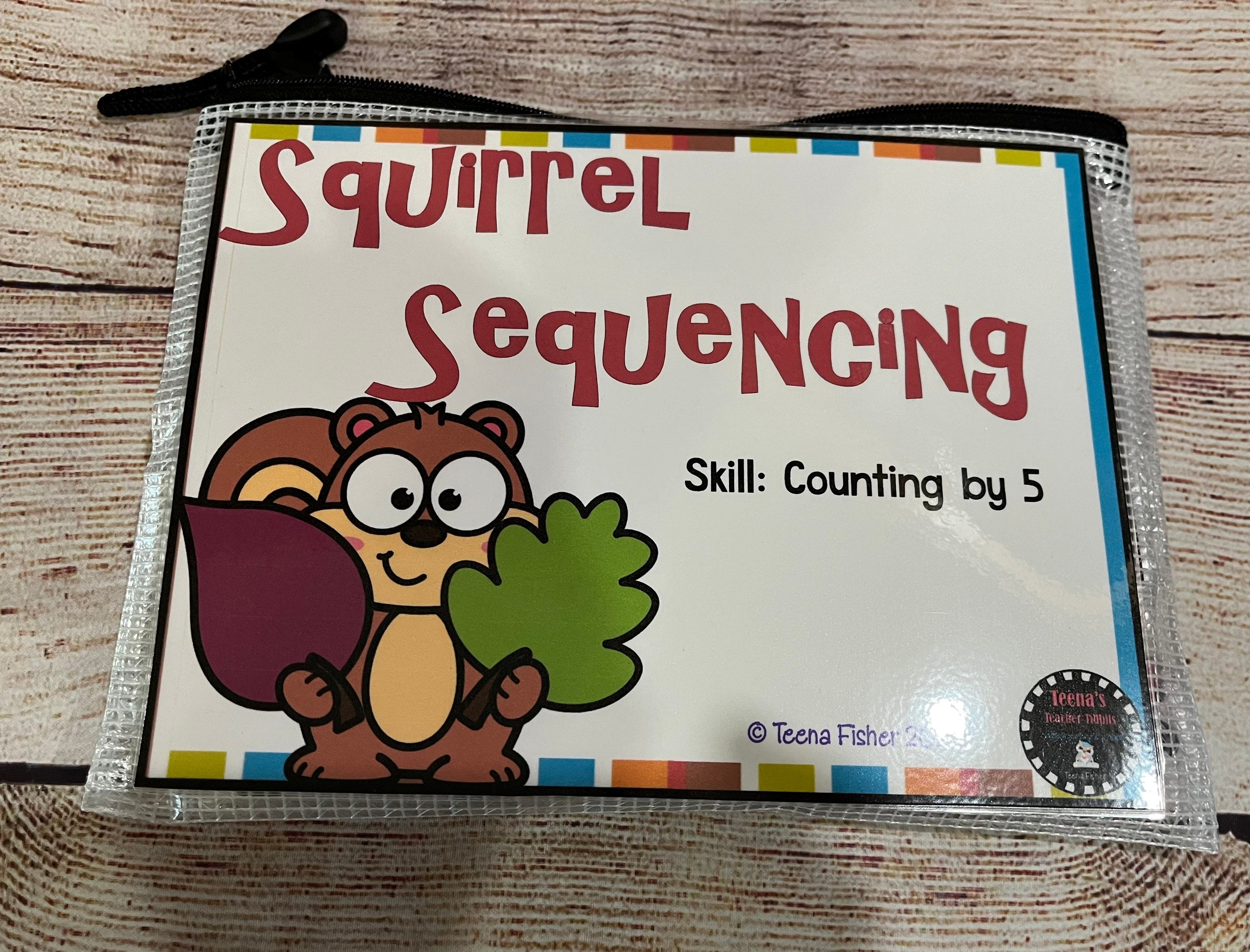 Squirrel Sequencing Count by 5 Number Sense Math First Second Grade ...