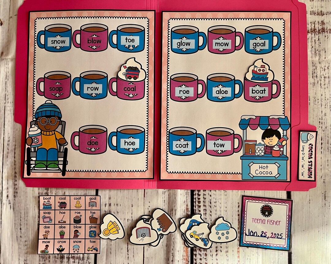 Cocoa Stand Variant Long O Vowels Team OA, OE, OW, Phonics Word ...