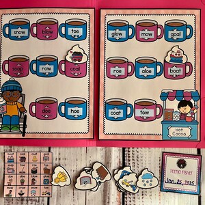 Cocoa Stand Variant Long O Vowels Team OA, OE, OW, Phonics Word ...