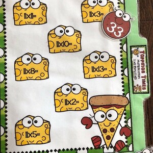 Toppings Times Math File Folder Game Center Teacher Resource ...