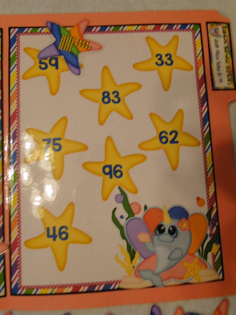 Rainbow Narwhal Teacher Made Place Value Math File Folder Game | Etsy