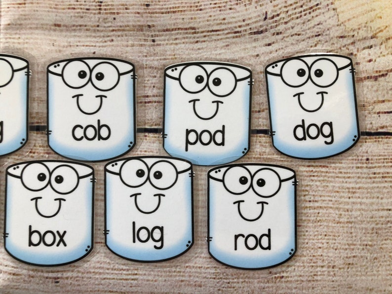 Smore CVC Words Short O Phonics File Folder Game Literacy Center ...