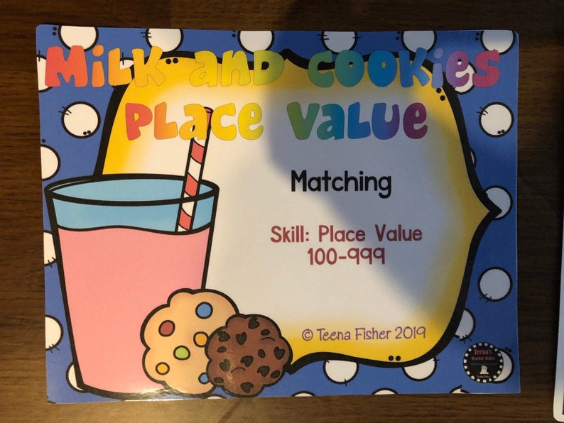 Cookies and Milk Place Value to 999 Math First Second Grade - Etsy