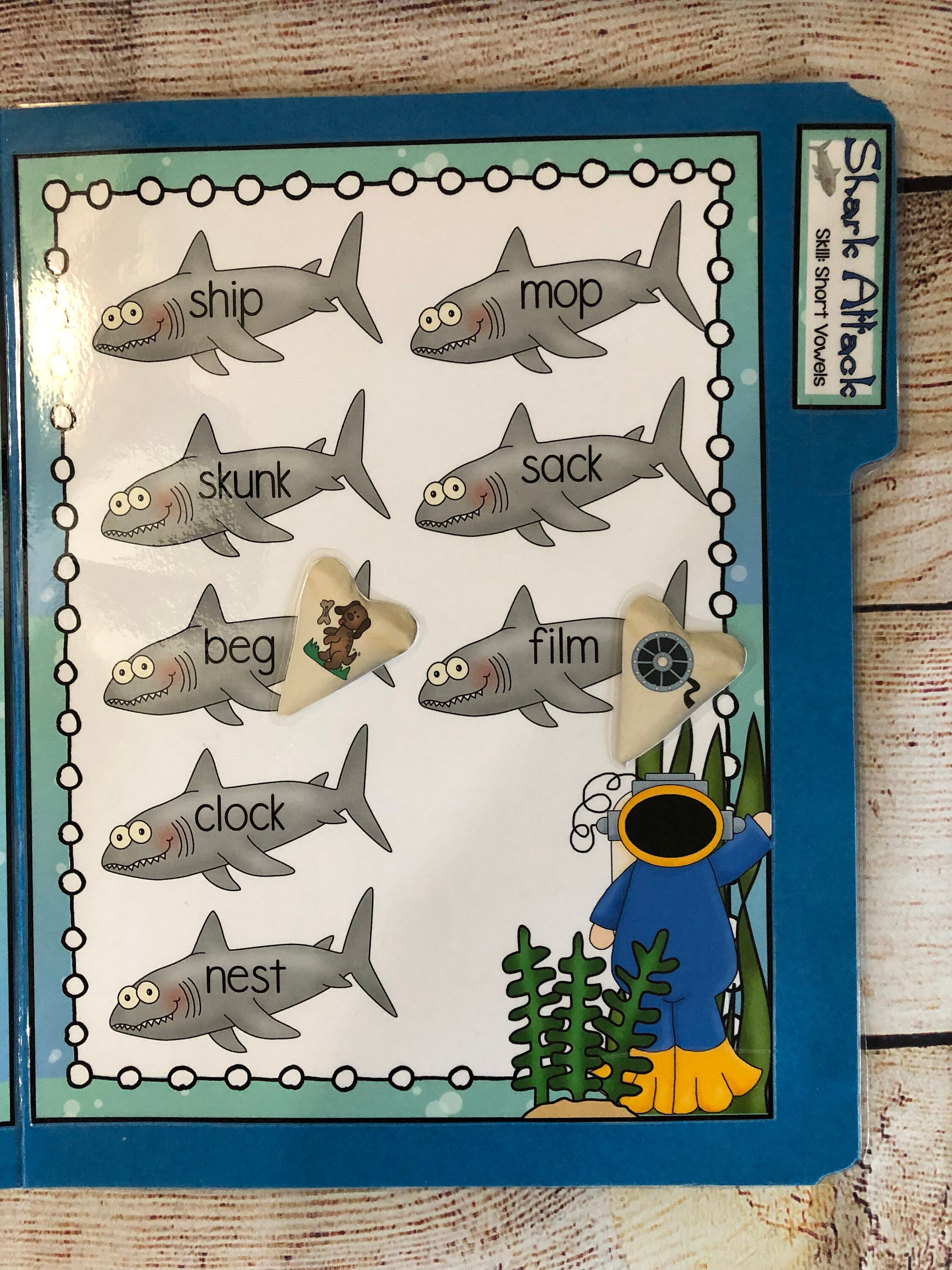 Shark Attack Teacher Made Mixed Short Vowels Phonics Literacy - Etsy