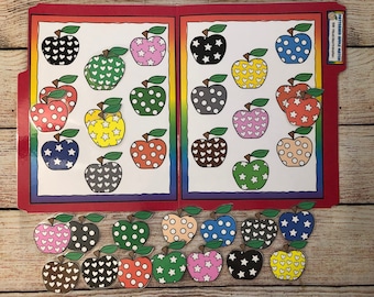 Bus Face Emotion Matching File Folder Game Kindergarten Preschool Math ...