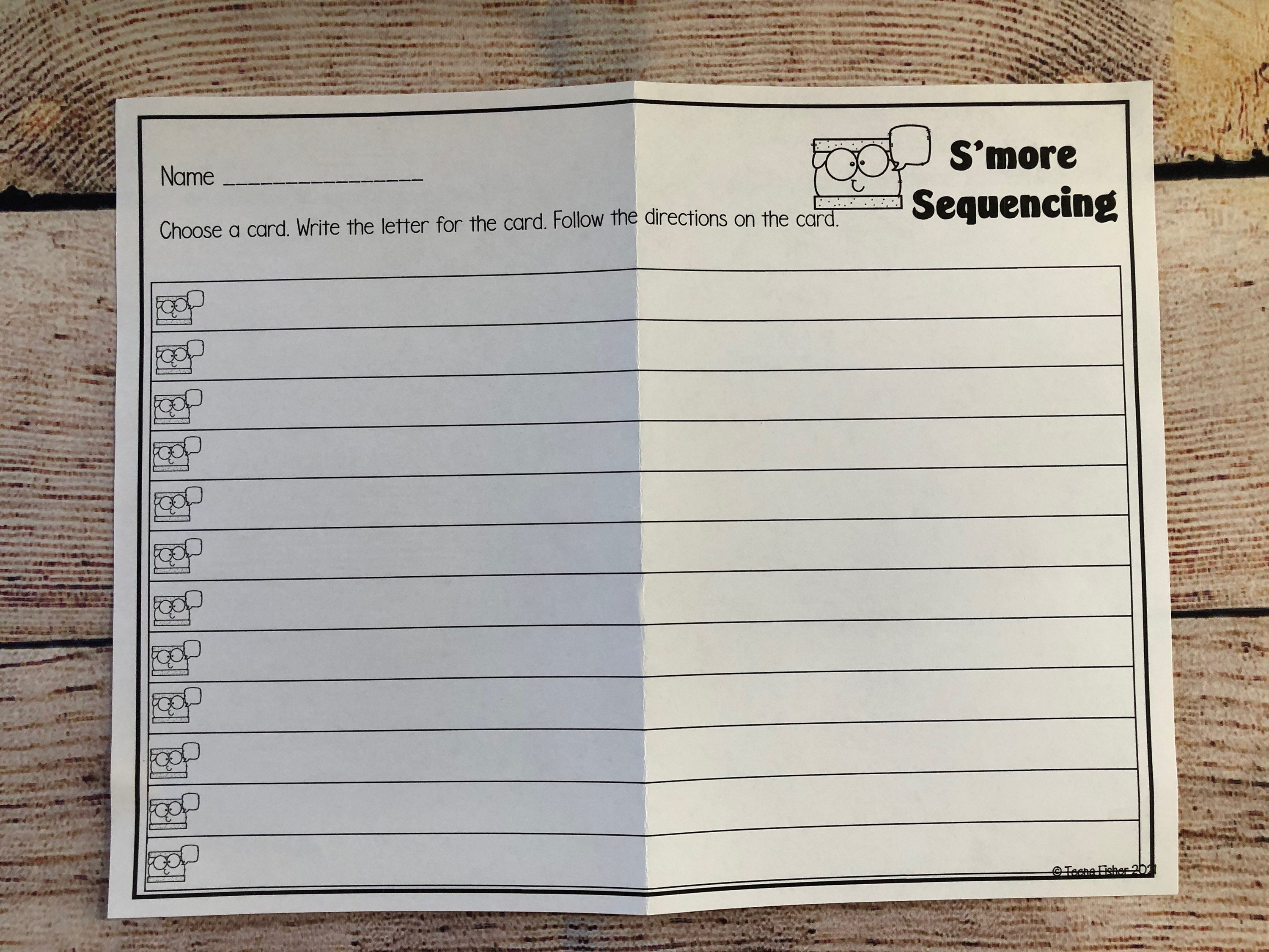 Smore Sequencing Ordering Numbers Place Value Math File Folder Game ...