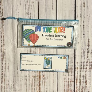 In the Air! Errorless Learning File Folder Game Pre-k Visual ...