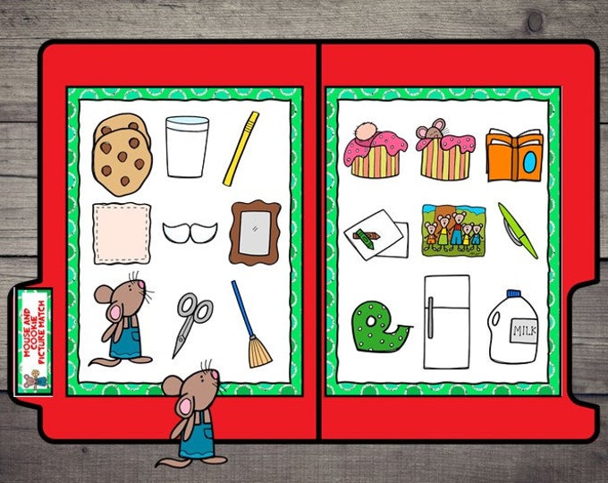 Food Size Sorting File Folder Game - Etsy