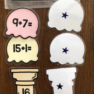 Teacher Made Addition 10-20 Math Center Laminated Classroom Educational ...