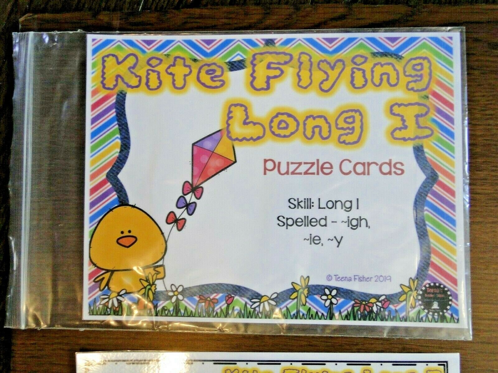Kite Flying Long Vowel I Teams igh y ie Word Puzzle Cards - Etsy