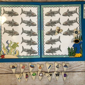 Shark Attack Teacher Made Mixed Short Vowels Phonics Literacy - Etsy