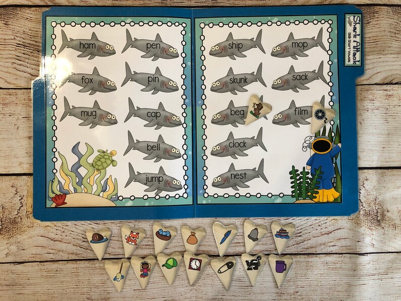 Shark Attack Teacher Made Mixed Short Vowels Phonics Literacy Language ...
