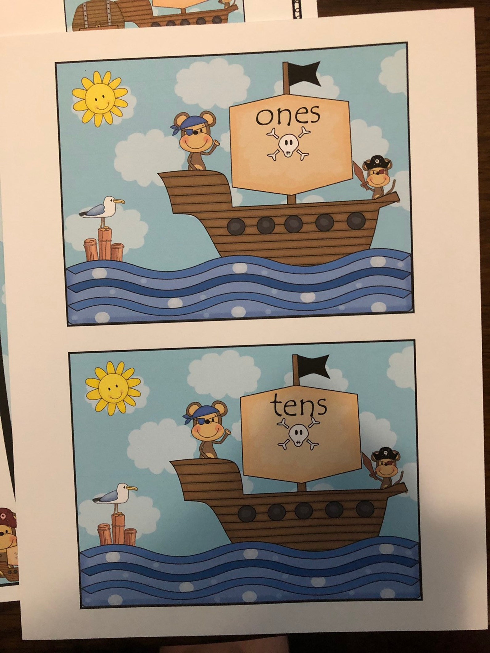 PDF Version Lil' Monkey Pirate Place Value Math First Second Grade ...