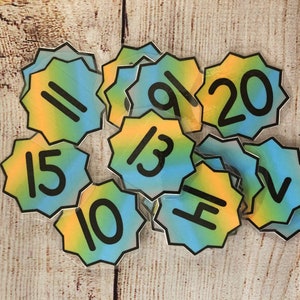 Colorful Number Match Math File Folder Game Center Teacher Resource ...