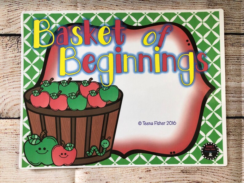Preschool Kindergarten Basket of Beginning Sounds, Busy Bag, Quiet Time ...