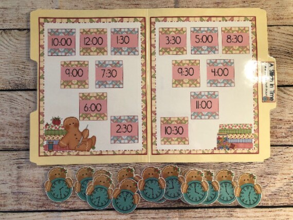 A Stitch in Time Math Center Activity Homeschool First Grade - Etsy