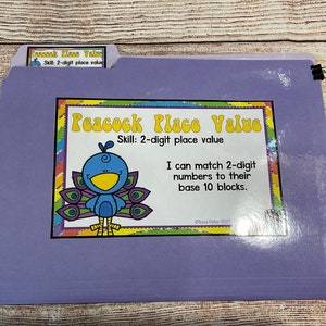 Peacock Place Value Teacher Made 2-digit Numbers Base 10 Math File ...