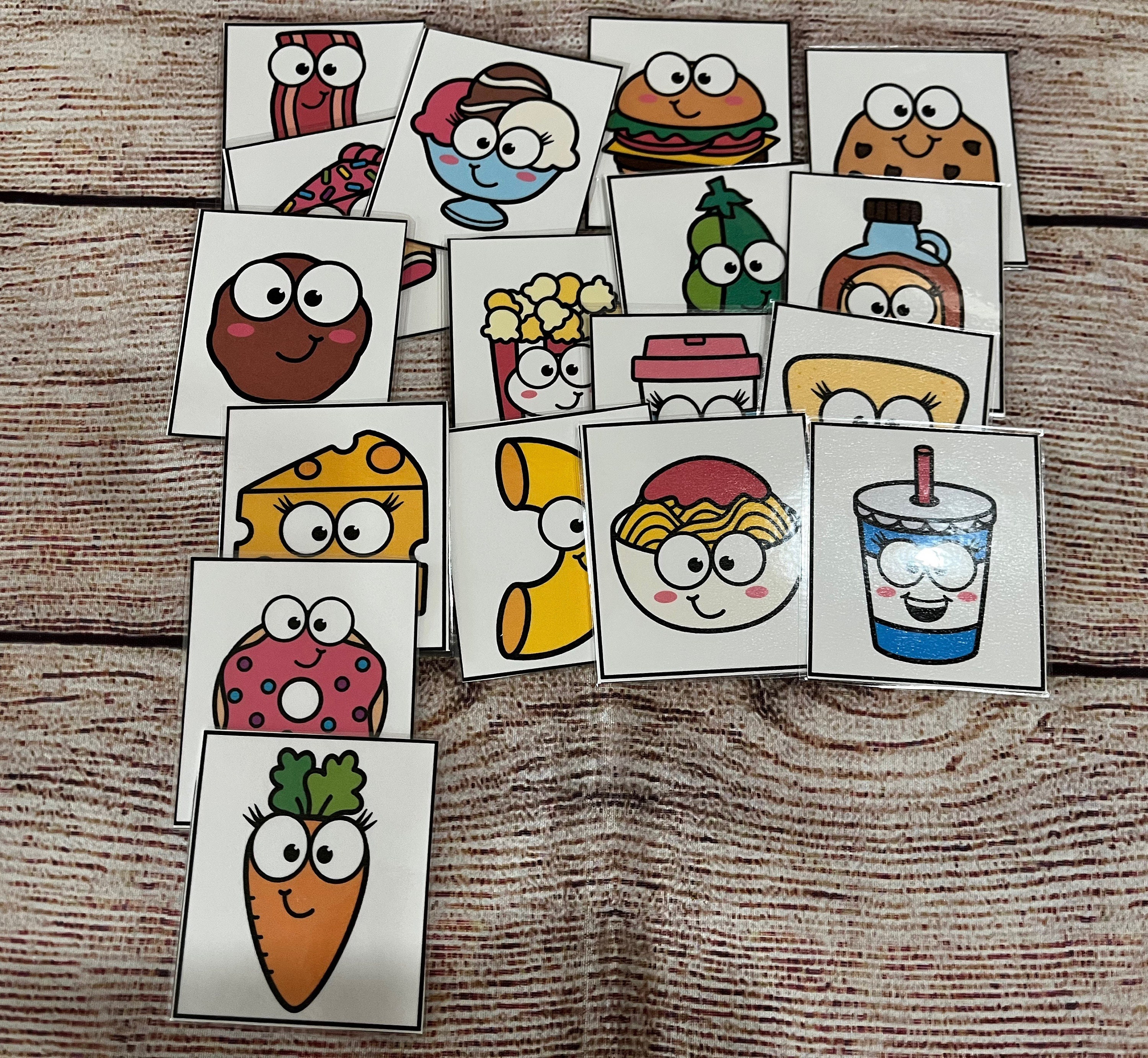 Food Buds Non-identical Picture Matching Visual Discrimination Task Box ...