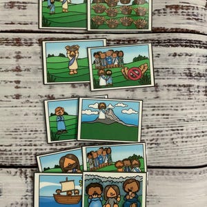 PDF VERSION Jesus Feeds 5000 Sequencing File Folder Game Center Teacher ...