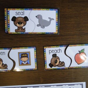 Playful Puppy Long Vowel E Team Ee - Ea Word Puzzle Cards Teacher Made ...