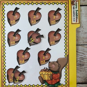 Acorn Addition Math File Folder Game Center Teacher Resource Fall First ...
