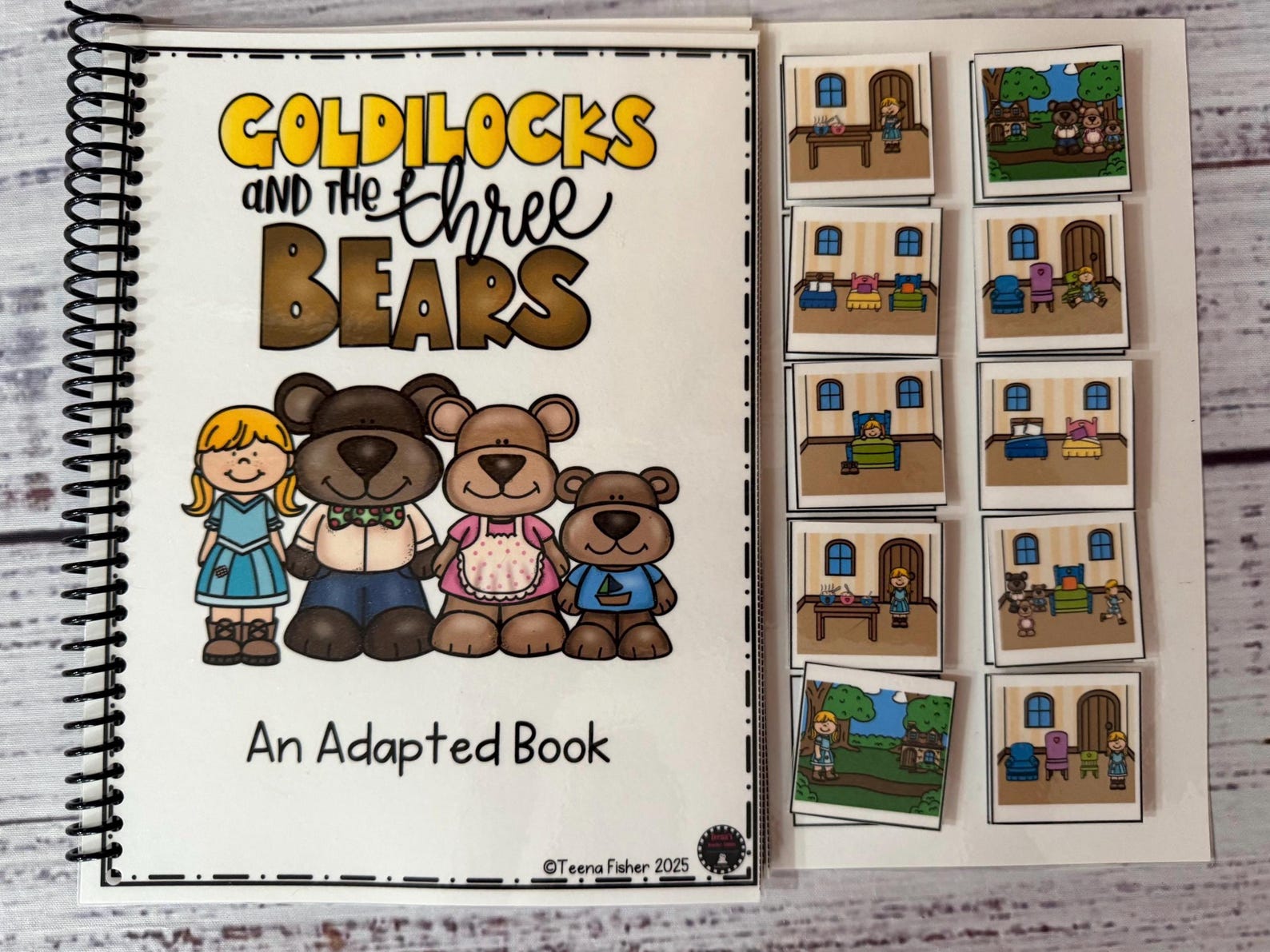 HARD COPY - Goldilocks & the Three Bears Adapted Book Interactive Fairy ...