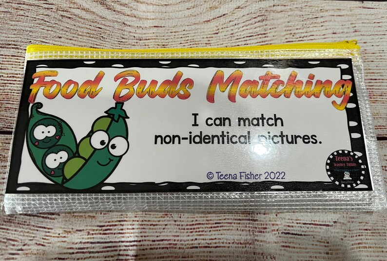 Food Buds Non-identical Picture Matching Visual Discrimination Task Box ...