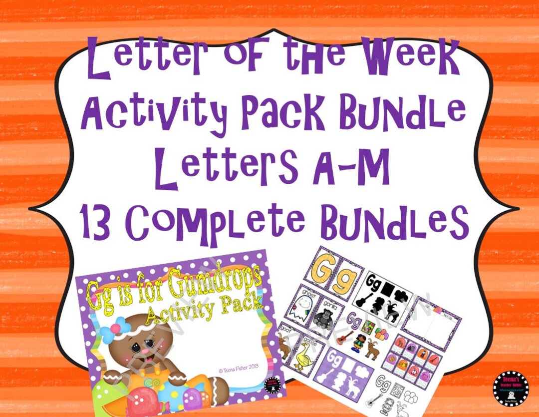 PDF Printable Alphabet Activity Pack Toddler Preschool Letter - Etsy