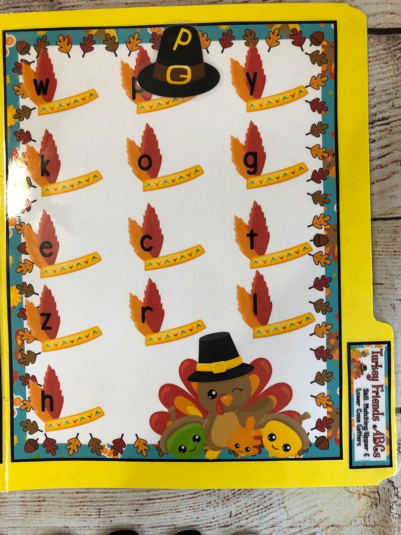 Teacher Made Alphabet Letter Matching File Folder Games Literacy Center ...