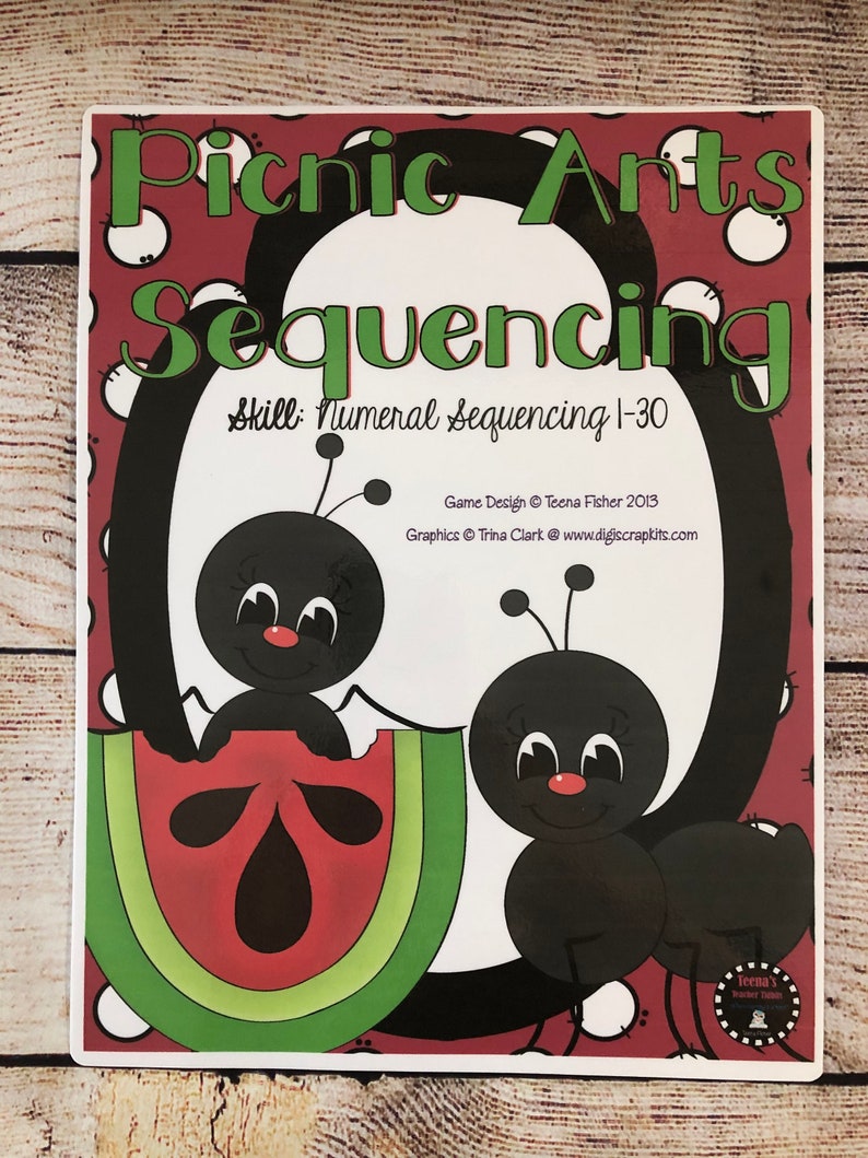 Picnic Ants Sequencing Number Sequencing 1-30 Homeschool - Etsy
