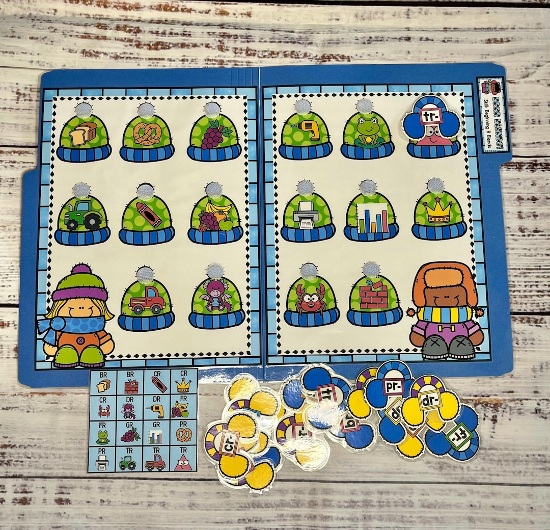 Brrr Beginning R Blends File Folder Game Literacy Center Phonics ...