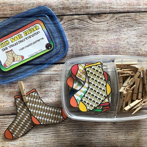 Pattern Matching Visual Discrimination Task Box Busy Bag | Etsy