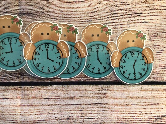 A Stitch in Time Math Center Activity Homeschool First Grade Telling ...