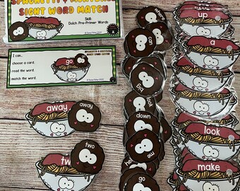 Candy Land Dolch Pre-primer Sight Word Activity Bag Busy Task Box ...