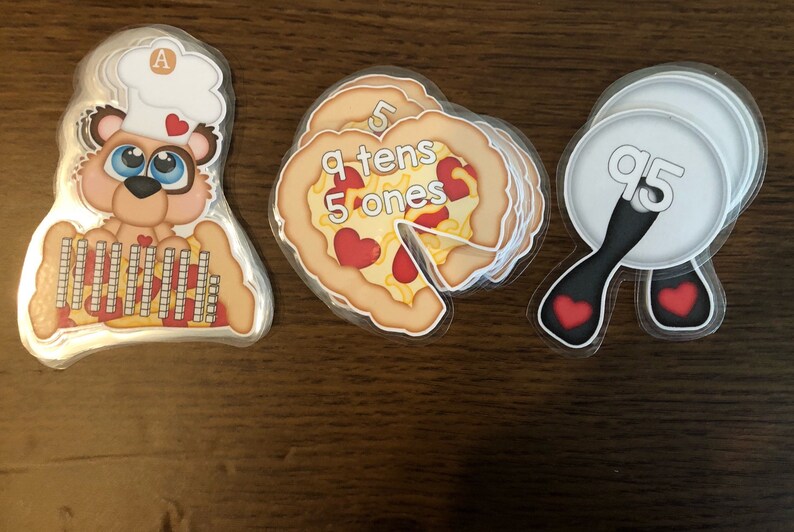 Pizza My Heart Place Value 1-99 Math First Second Grade | Etsy