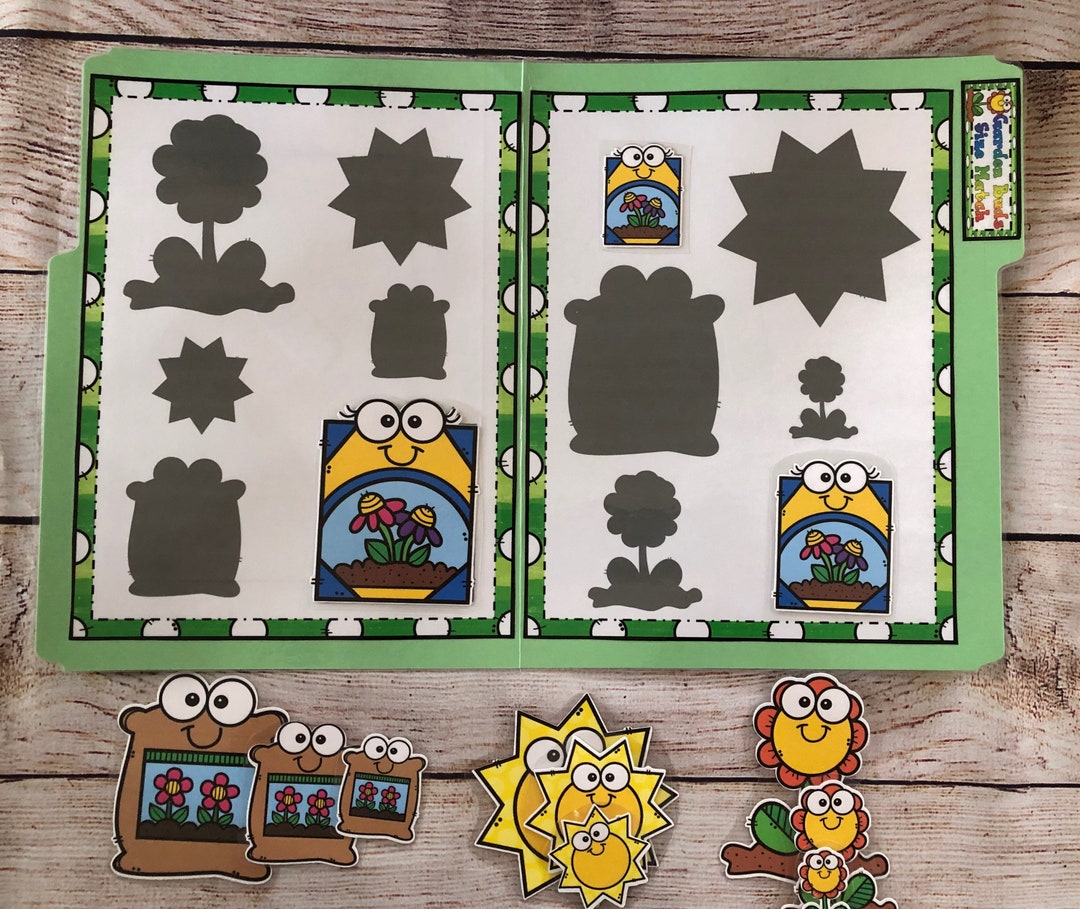 Size Sorting Small Medium Large Visual Discrimination Math File Folder ...