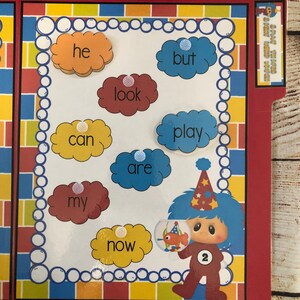 Silly Things Sight Word Match File Folder Game Center Teacher Resource ...