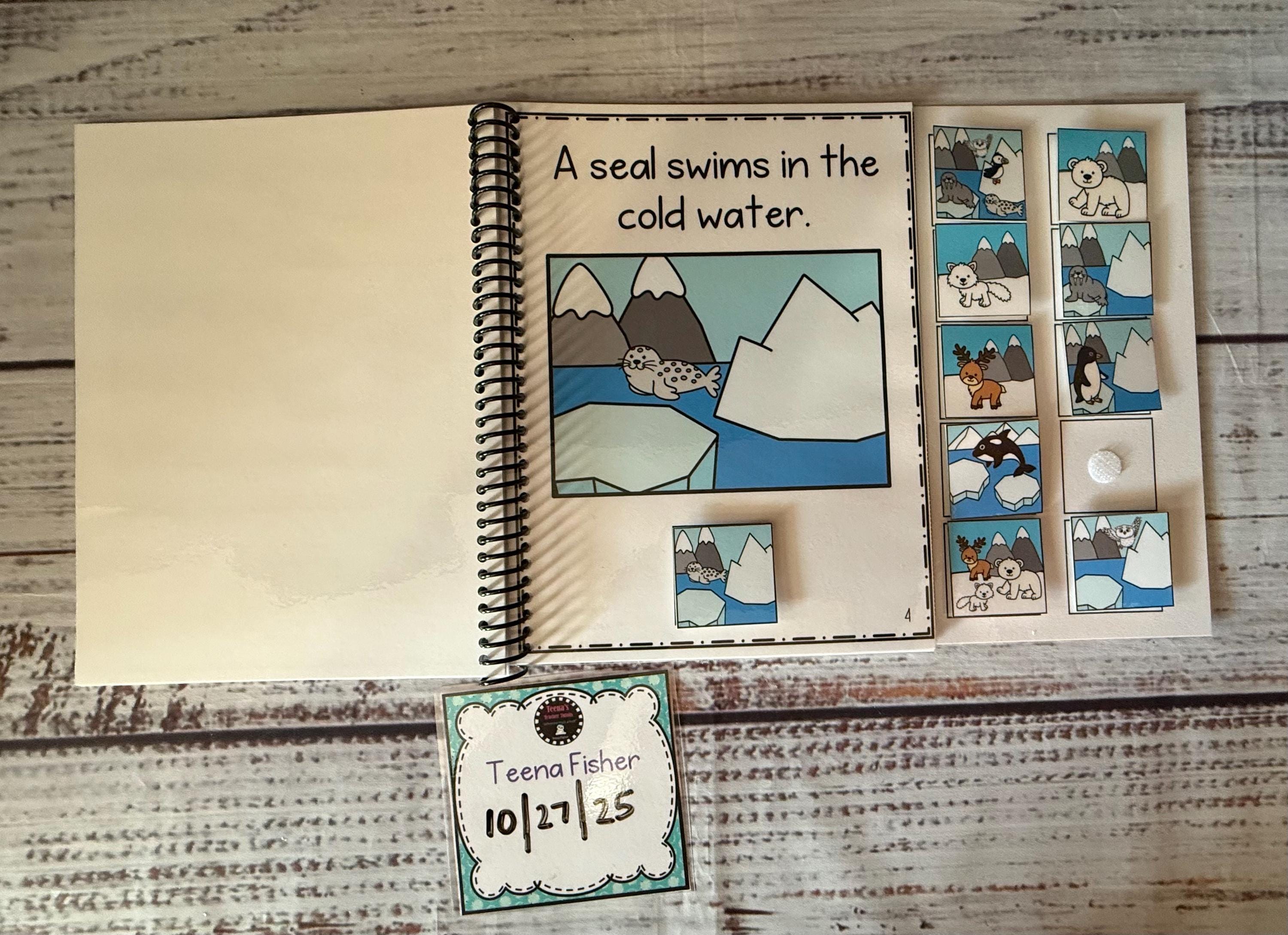 HARD COPY - Polar Animals! Adapted Book Interactive Autism Special ...